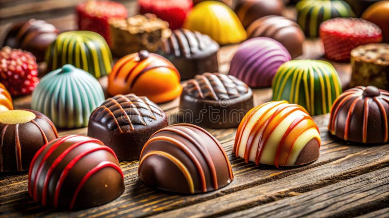 Exquisite Chocolate Bon Bons a Visual Symphony of Indulgence and ...