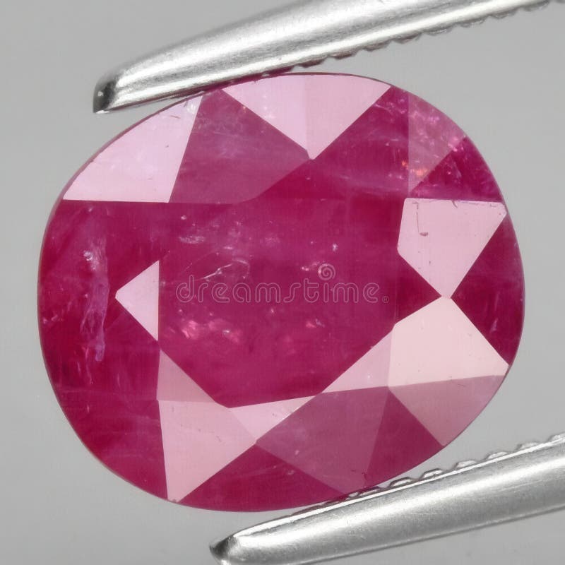 Exquisite Close-Up of a Lustrous Pink Ruby Gemstone Captured with ...