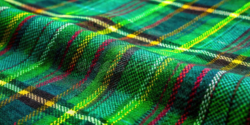 Green Scottish Square Pattern Stock Image - Illustration of pattern ...