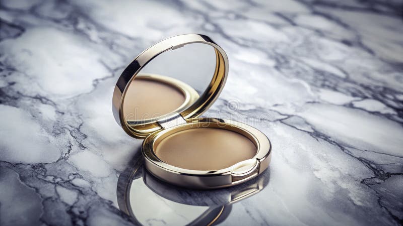 Exquisite Compact Powder Case a TiltShift Masterpiece Showcasing Smooth ...