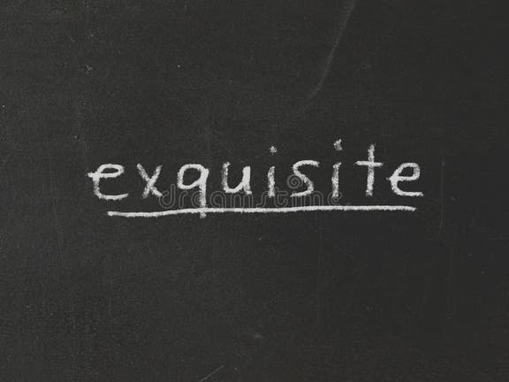 Exquisite concept word stock illustration. Illustration of chalkboard ...