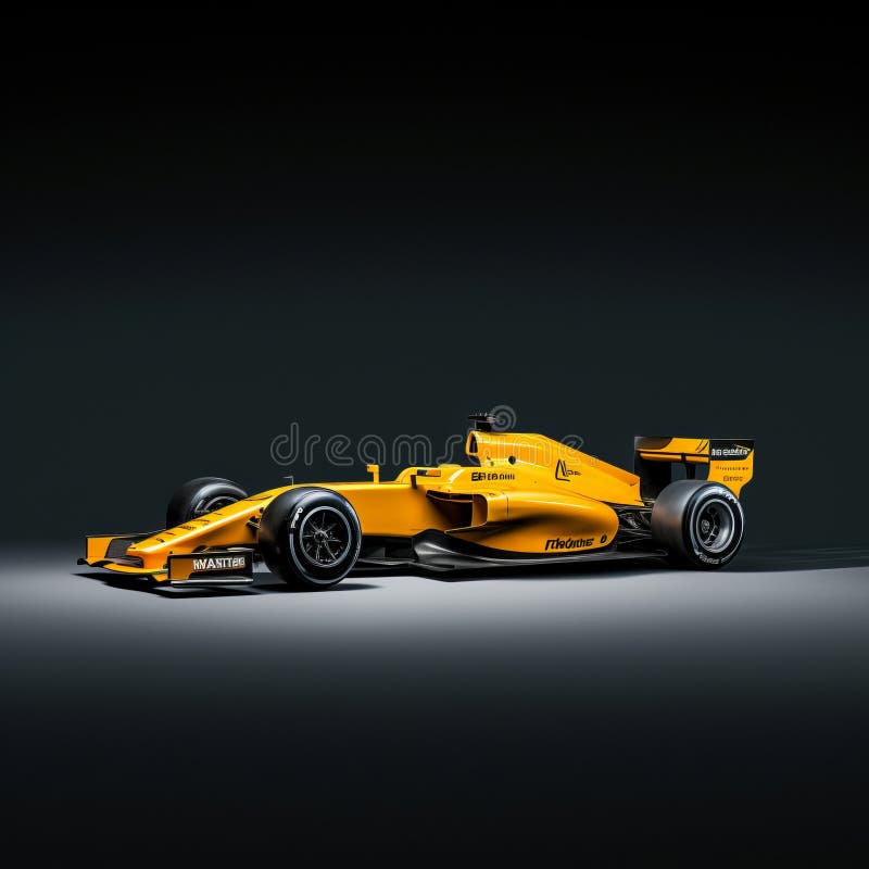 Exquisite Craftsmanship: Hyperrealistic Yellow Formula 1 Race Car with ...