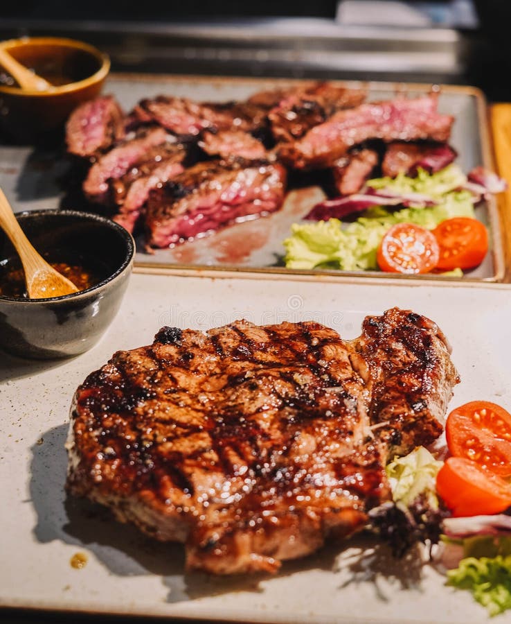 Exquisite Cuts of Beef in an Argentine Steakhouse Stock Image - Image ...