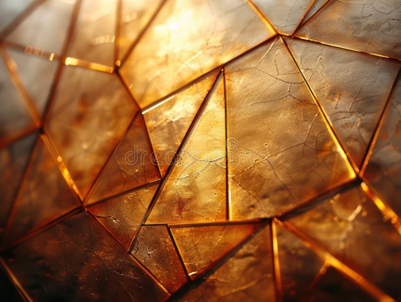 Elegant Amber Texture with Modern Geometric Gold Patterns, Ideal for ...