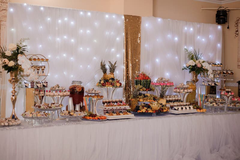 Exquisite Dessert Table Display at a Glamorous Event Editorial Photo ...