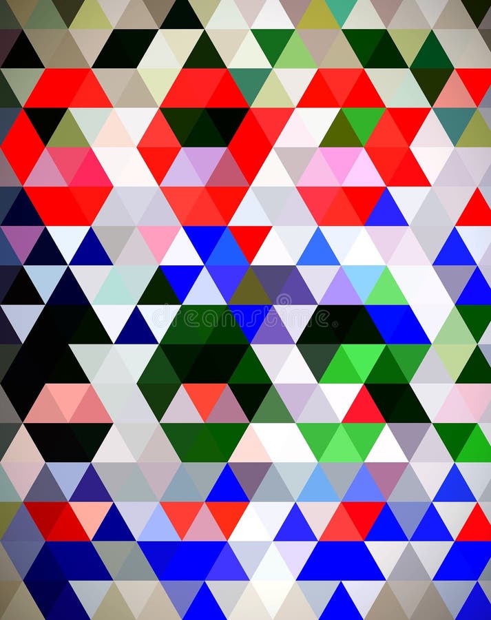 An Exquisite Digital Pattern of Blue, Green and Red Squares Stock ...