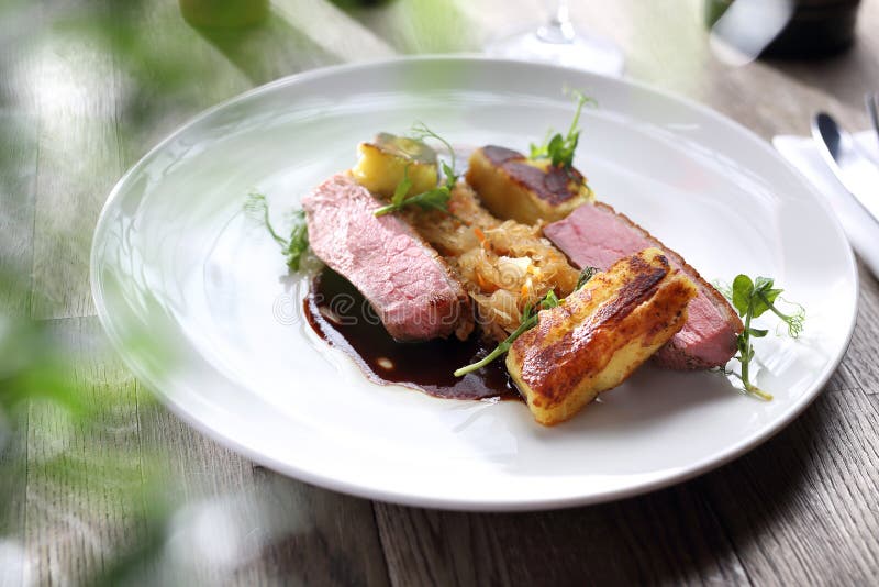 Exquisite Dish of Duck Stewed in Honey Stock Photo - Image of fried ...