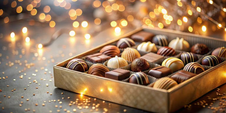 Exquisite Double Exposure Chocolate Gift Box a Stunning Visual Feast of ...