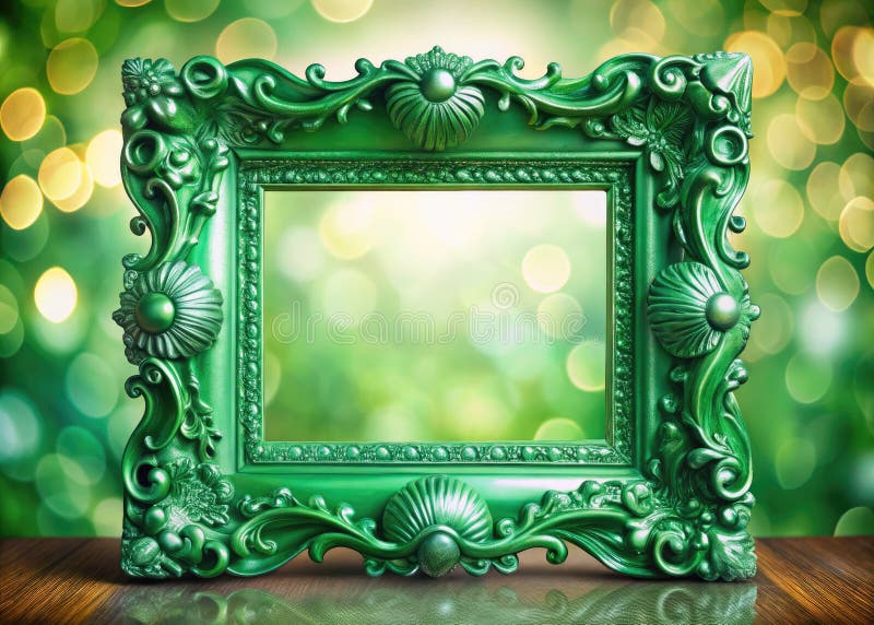 Exquisite Emerald Green Photo Frames Luxurious Designs for Decorative ...