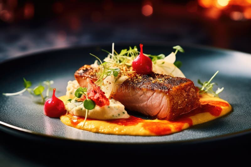 Exquisite Fine Dining stock illustration. Illustration of tasting ...