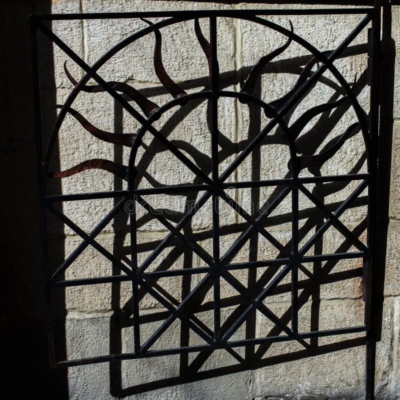 Exquisite Forged Black Lattice Close Up Stock Image - Image of abstract ...