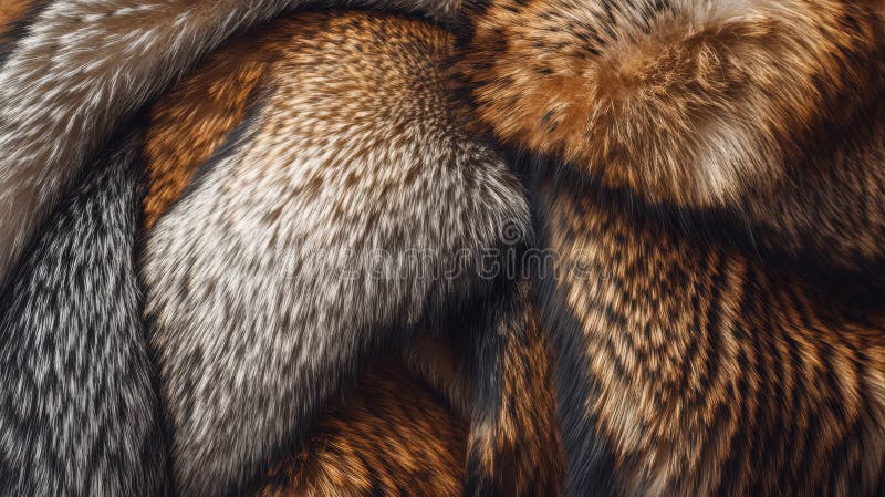 Exquisite Fur Texture Display in Natural Brown Tones Stock Photo ...