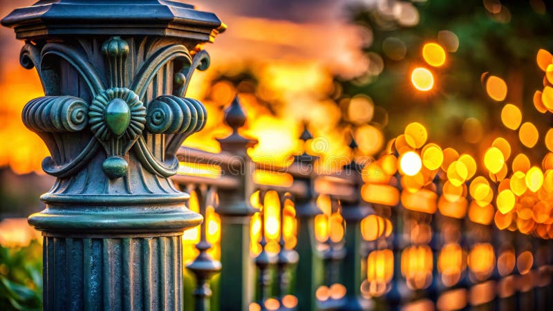 Exquisite Gate Column Design a Stunning Architectural Detail with Soft ...