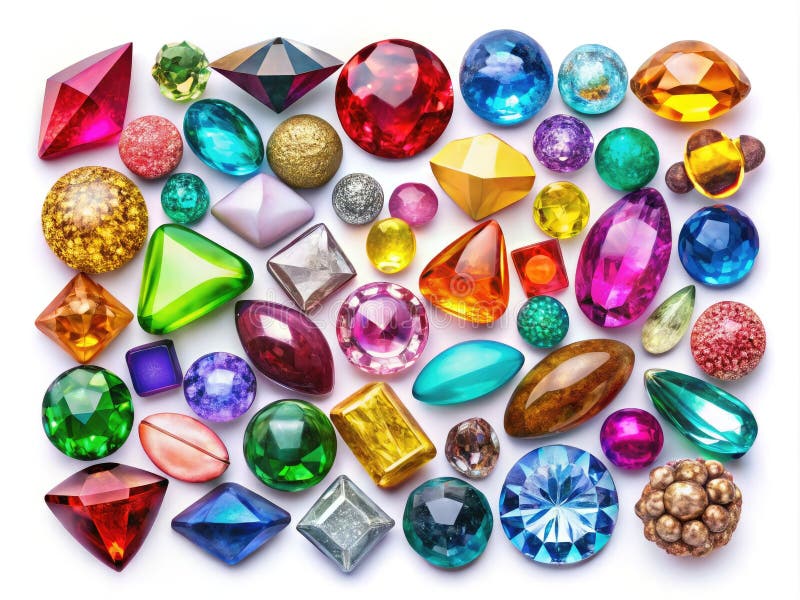 Exquisite Gemstone Collection a Stunning Display of Vibrant Colors ...