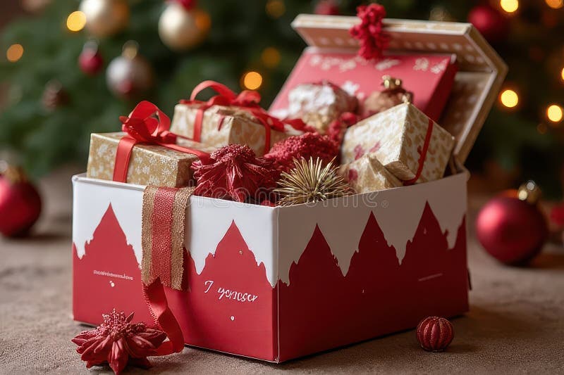 Customized Message & Gorgeous Present in a Premium Package Stock ...