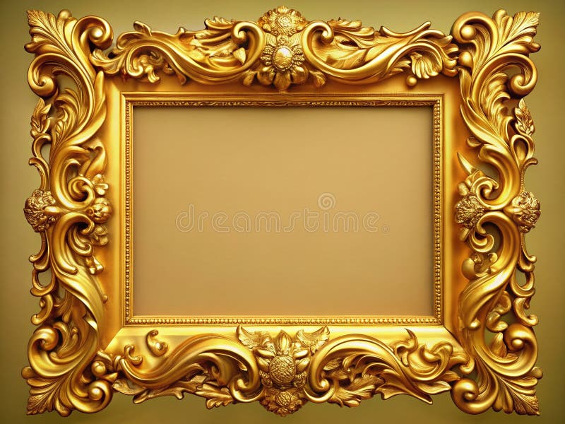 Exquisite Gilded Frame Mockup Showcase Your Artwork Photos or Designs ...