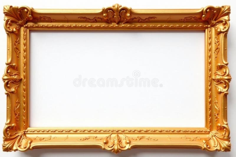 Exquisite Gold Leaf Frame, Bright White Setting, Event, Refined, Art ...