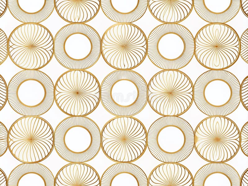 Exquisite Golden Circle Pattern a Luxurious Design Element for Premium ...