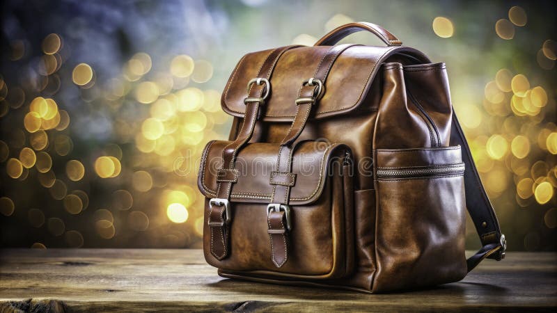 Handmade Brown Leather Backpack for Adventurers Minimalists a Stylish ...