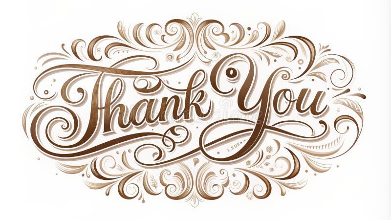 Exquisite HandLettered Gratitude Script a Whimsical Display of ...