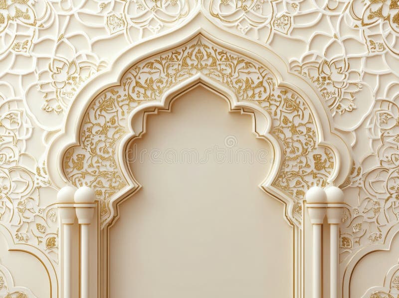 Exquisite Islamic Architectural Design with Intricate Details Stock ...