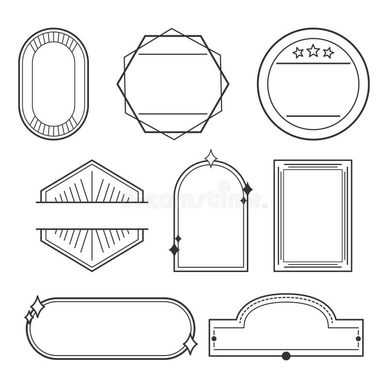 Exquisite Line Frames Collection Featuring Diverse Designs, Blending ...