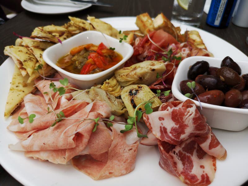 Exquisite lunch platter stock photo. Image of food, dinner - 145124138