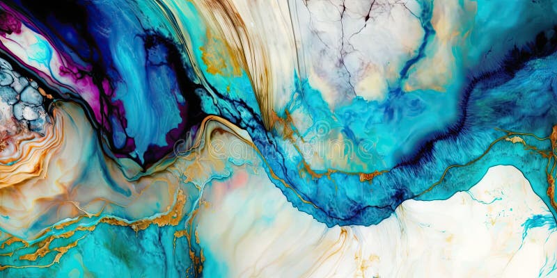 Exquisite Marble Ink Abstract Art for Backgrounds and Designs. Stock ...