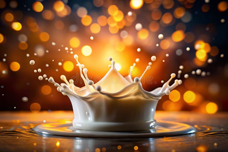 Exquisite Milk Splash a HighDefinition Visual Feast of Creamy Texture ...
