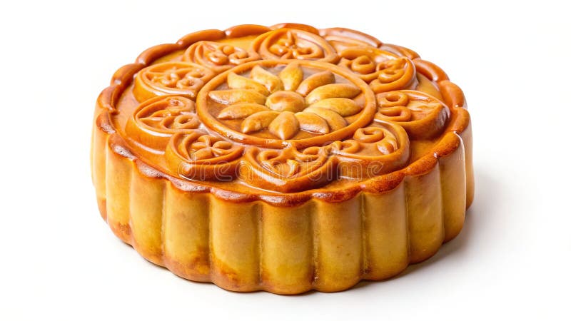 Exquisite Mooncake CloseUp a Celebration of Lunar Tradition on a ...