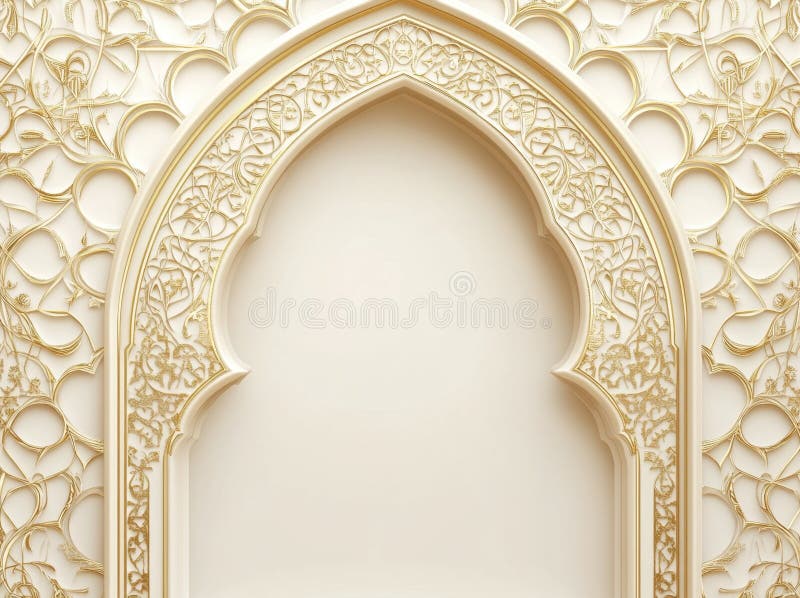 Exquisite Ornate Archway Design Stock Illustration - Illustration of ...