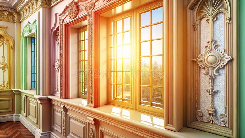 Exquisite Ornate Window Frames a Stunning Closeup Celebration of ...