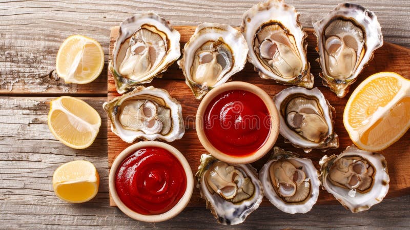 Exquisite Oyster Dish Presentation in Hyperrealistic High Resolution ...