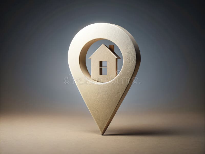 Exquisite Paper Cut House Pointer a Detailed Home Location Marker for ...