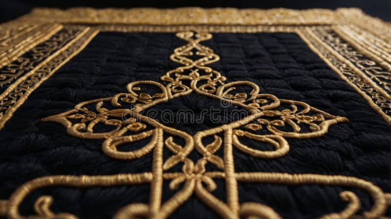 Exquisite Patterns on the Kiswah of the Kaaba in Mecca, Saudi Arabia ...