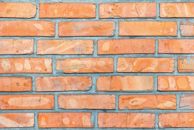 Exquisite Patterns of Rustic Orange Bricks Enhance the Charm of a Timeless Wall Decor Stock ...
