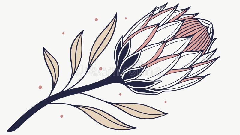 Exquisite Protea Flower Vector, Unique Bloom, Vector Design Generative ...