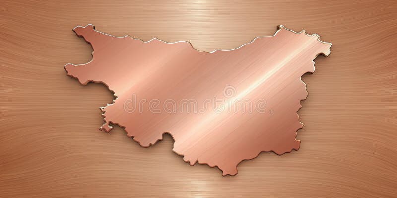 Exquisite Rose Gold Bulgaria Map Detailed Minimalist Design for Digital ...