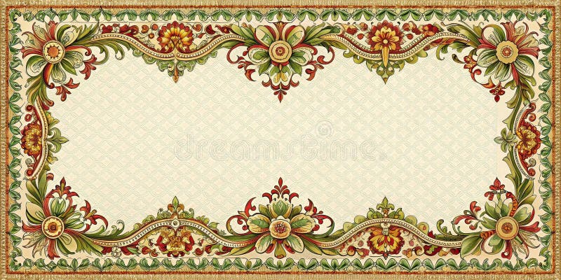 Exquisite Scrollwork Border Design for Certificates and Diplomas ...