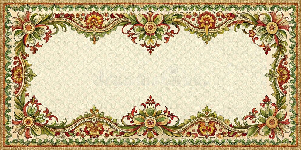 Exquisite Scrollwork Border Design for Certificates and Diplomas ...
