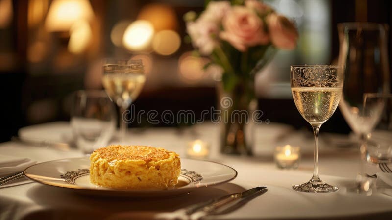 Exquisite Serving of Omelette for Breakfast in a Luxury Restaurant. the ...