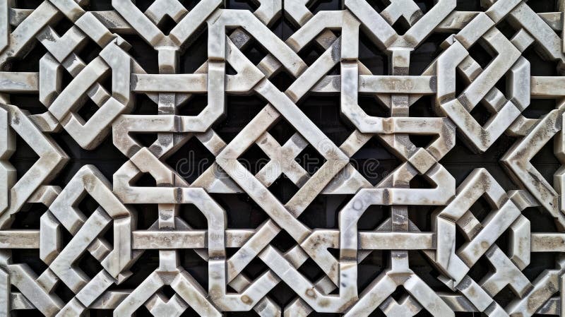 Exquisite Stone Latticework Geometric Patterns Interlocking Shapes ...