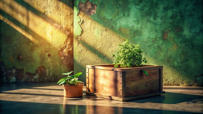 Exquisite Sunlight Illuminates a 3D Floating Object Display Against a ...