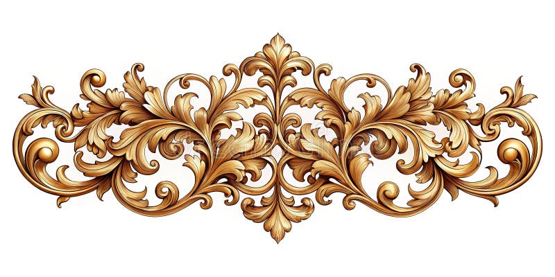 Exquisite Vintage Scroll Design Ornate Scrollwork Banner for Elegant ...