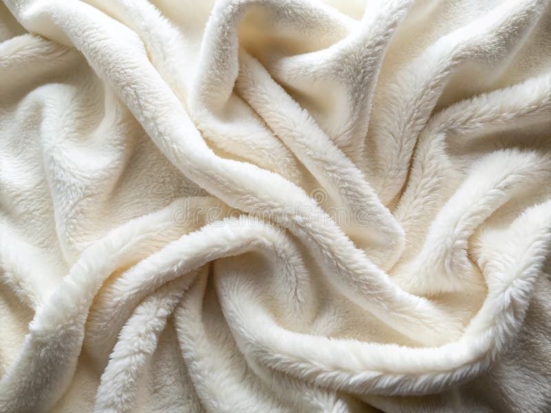 Exquisite White Faux Fur Throw Blanket a Luxurious Background for Text ...