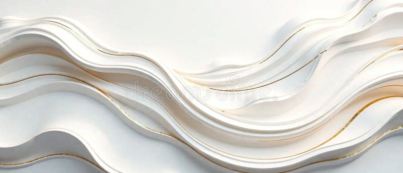 Exquisite White and Gold Wave Pattern Background Design for Invitations ...