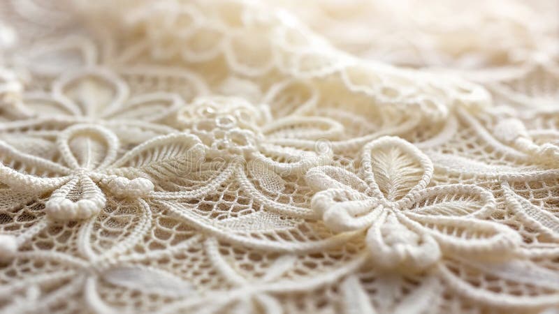 Exquisite White Lace Macro Background: Intricate Textures, Soft ...