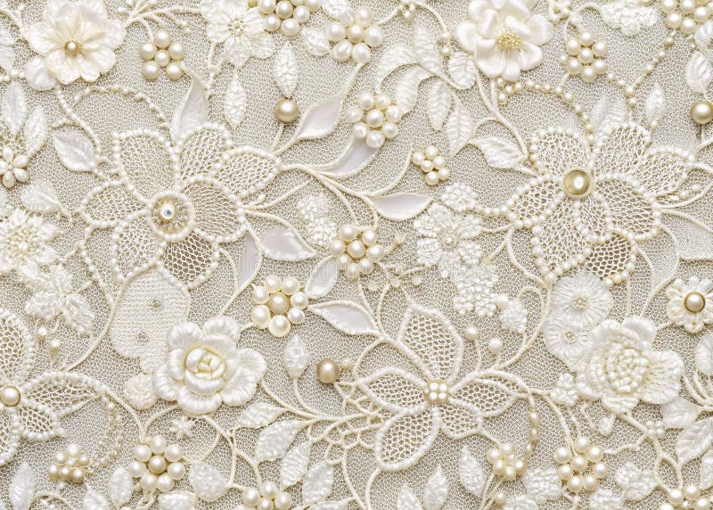 Exquisite White Lace Overlay with Subtle Shimmer a Seamless Texture for ...