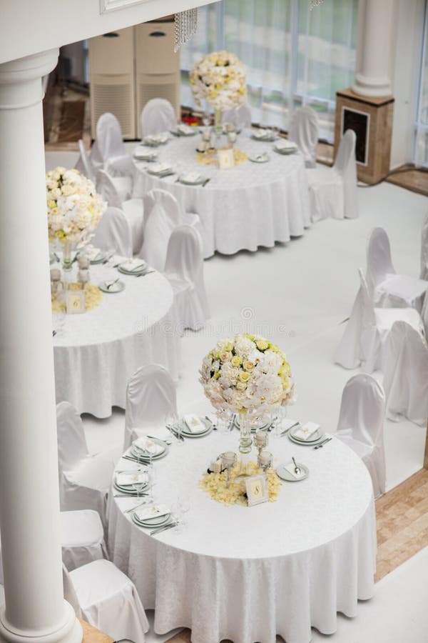 Exquisitely Decorated Wedding Table Setting Stock Image - Image of ...