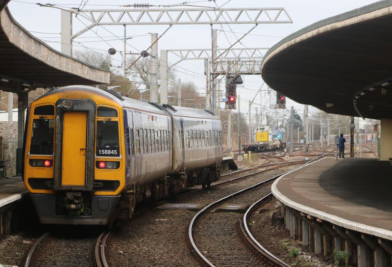 Exress Sprinter Dmu, Class 68 Diesel at Carnforth Editorial Photography ...